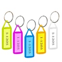 Omega Plastic Key Ring-Pack Of 50 (Keychain With Name Label Key Tags ...